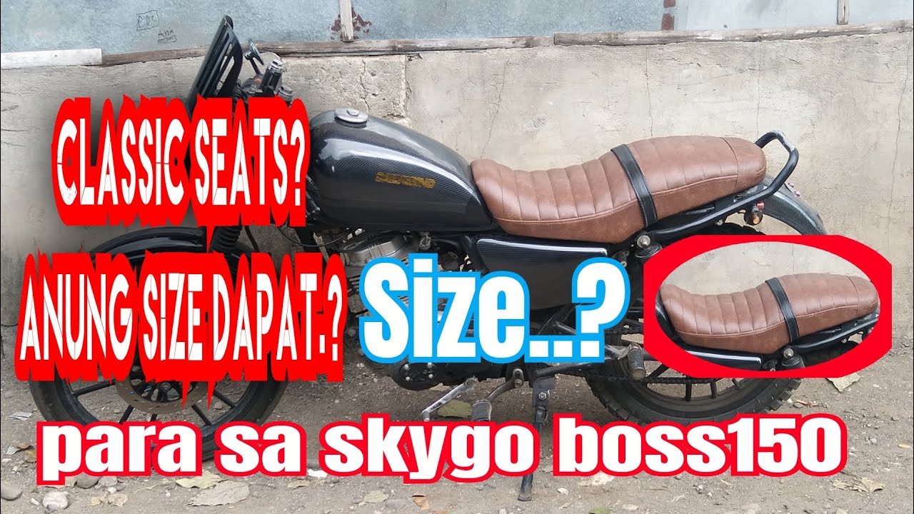 SKYGO BOSS 150, Tamang Sukat nang seat cover, classic, tamang tabas, # ...