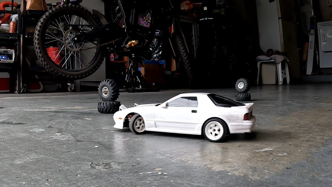 Cheap rc drift car rx7! - YouTube