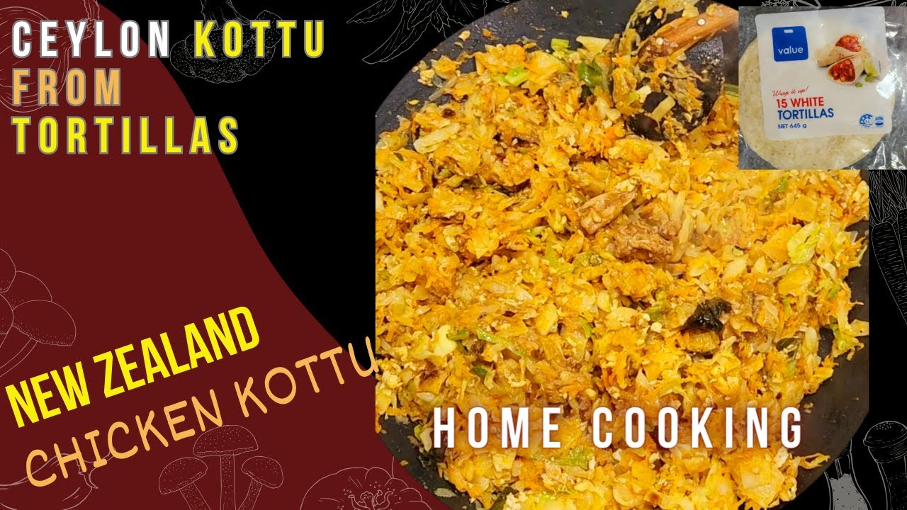 Ceylon Chicken kottu from cheap Tortillas #kottu #tortilla #homemadefood - YouTube