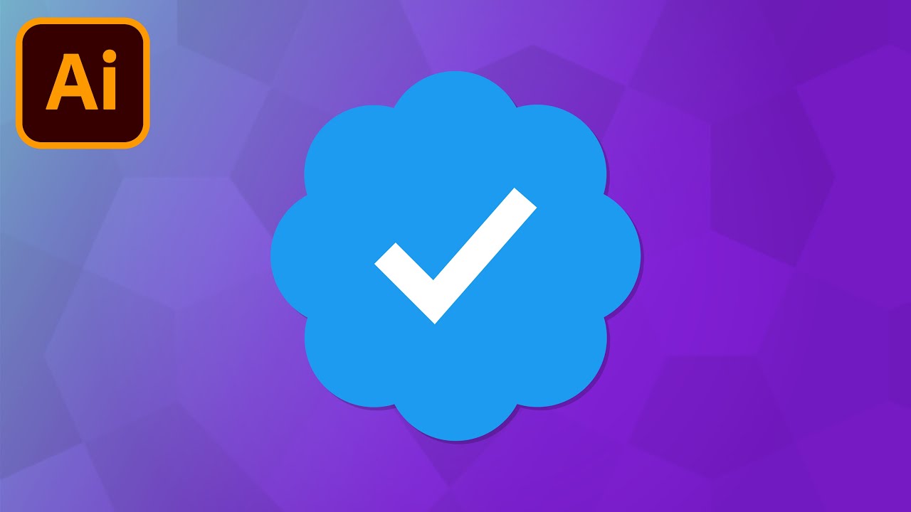 How To Create The X Blue Checkmark In Adobe Illustrator - YouTube