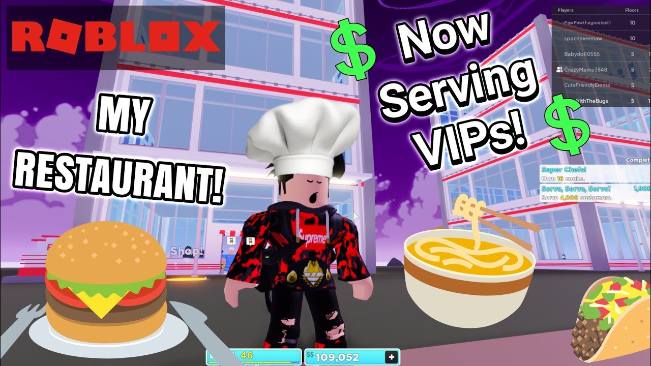 Let's Build an Epic Restaurant in ROBLOX MY RESTAURANT! Serving VIPs ...