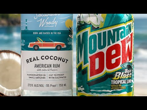 Saltwater Woody Coconut x Mountain Dew Baja Blast