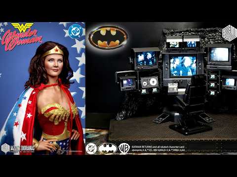 Launch Lynda Carter 1/6 scale Wonder Woman and 1989 Bat Cave june 25th announcement