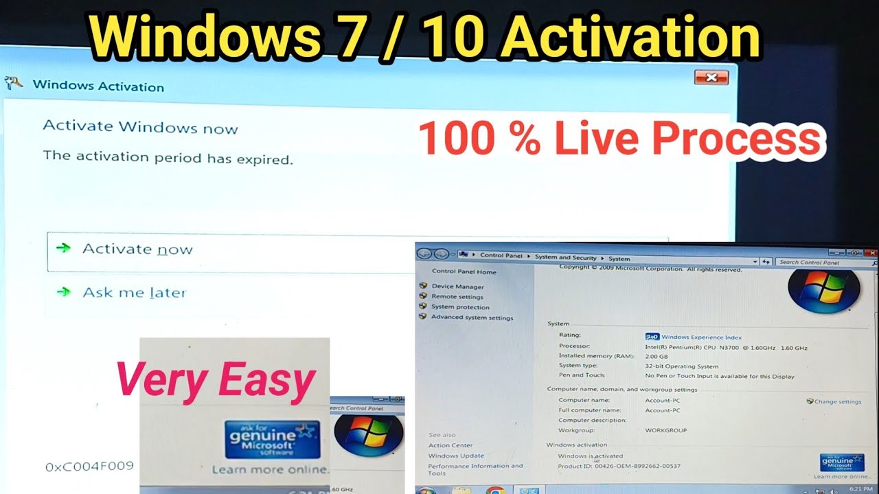 how to windows activated || windows 7/10/11 activation || 100% live ...