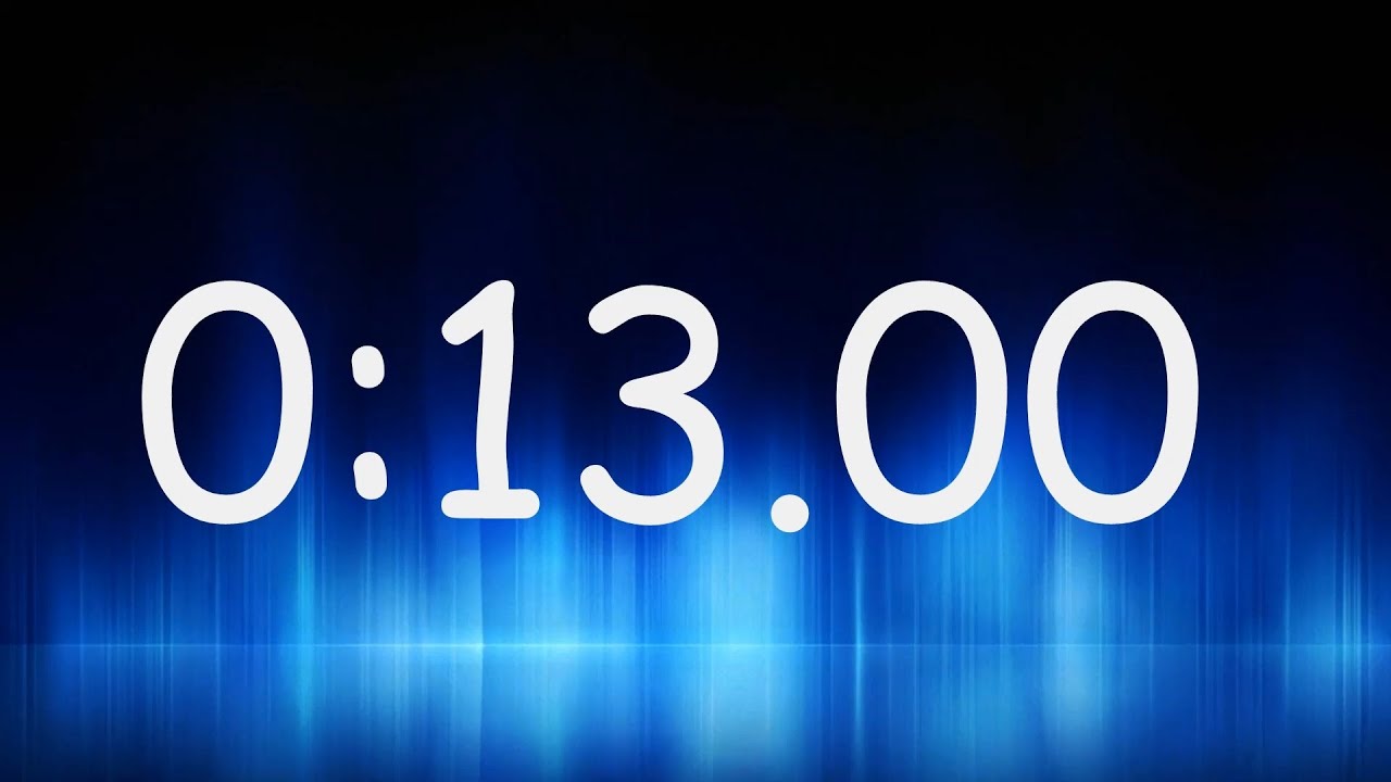 13 Second Timer - Countdown from 13 to 0 - YouTube