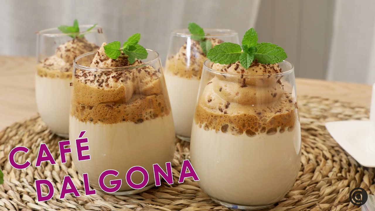 CAFÉ DALGONA ☕ 🥄 Como hacer este café espumoso 👌 Cocina Abierta - YouTube