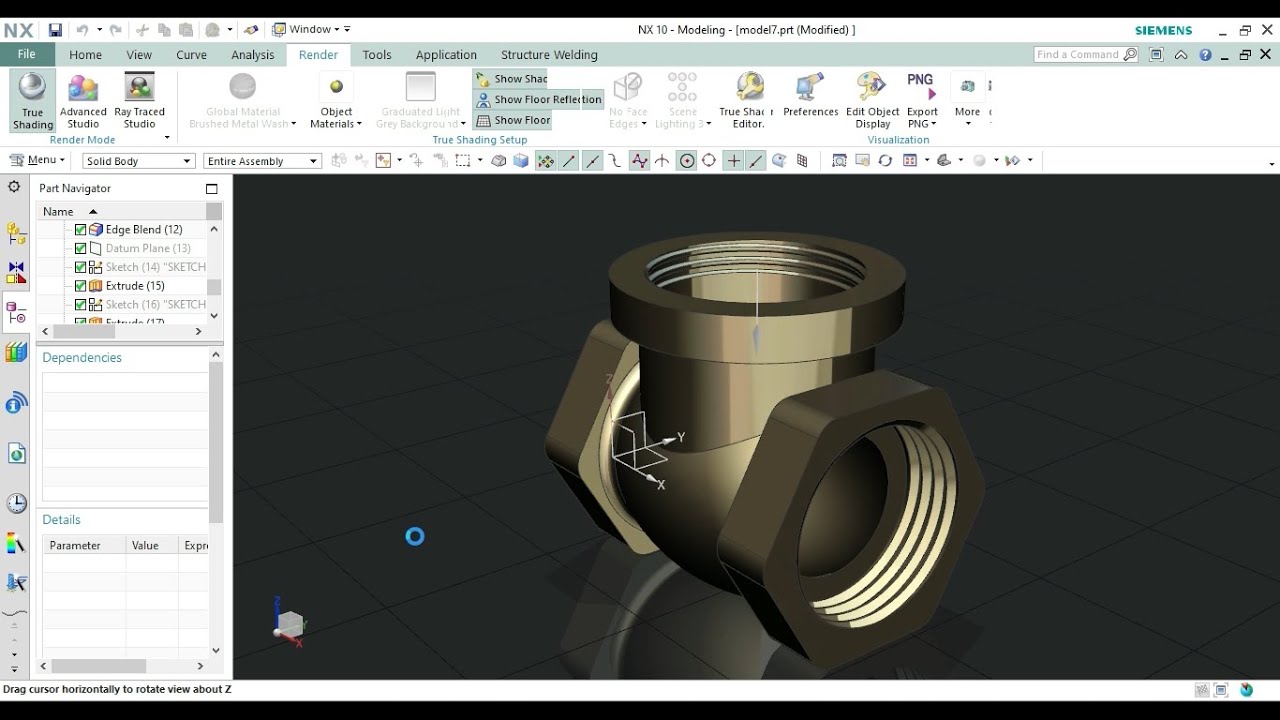 HOW TO DESIGN VALVE BODY IN NX UNIGRAPHICS. #NX #SIEMENS #3DMODELING ...