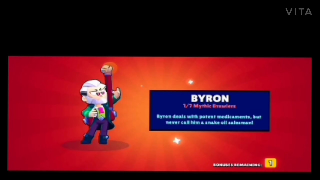 brawl star unlocking BYRON 😁 - YouTube