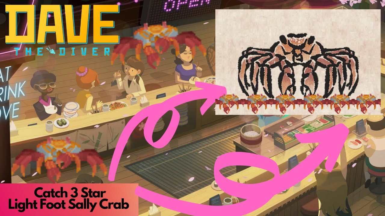 Sally Lightfoot Crabs 3 stat Comprenshive Guide | Dave the Diver - YouTube