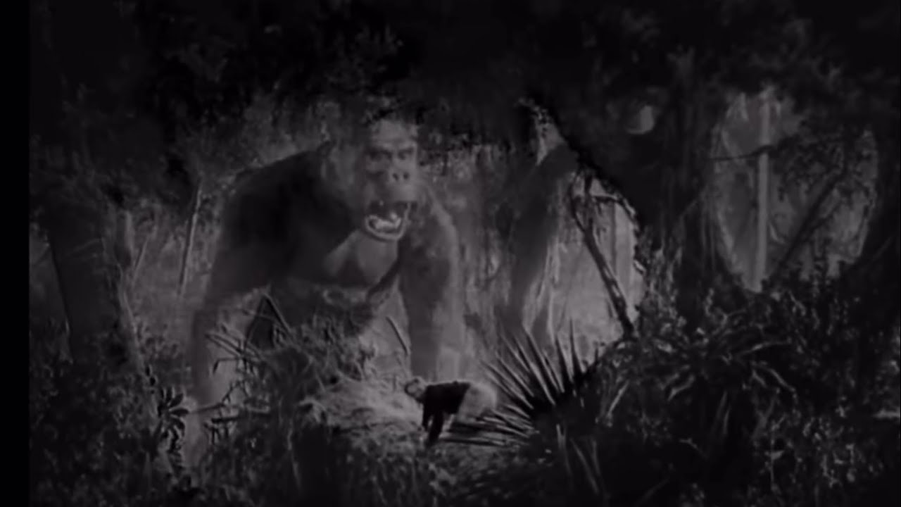 King Kong 1933 the log bridge rampage scene - YouTube