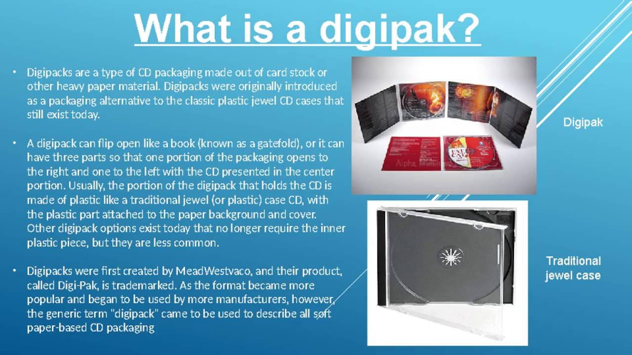 What is a Digipak - YouTube