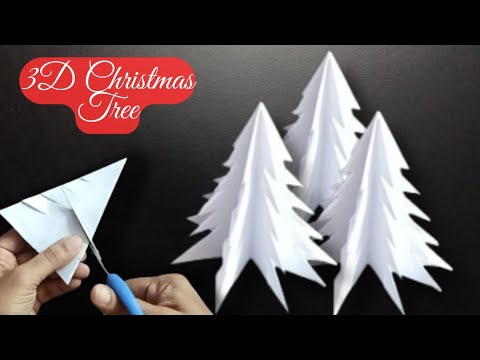 Paper Christmas Tree - 3D | DIY 3D Xmas Tree - YouTube