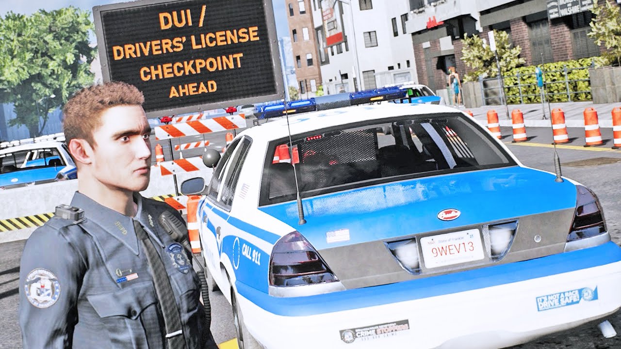 DUI Checkpoint in Police Simulator - YouTube