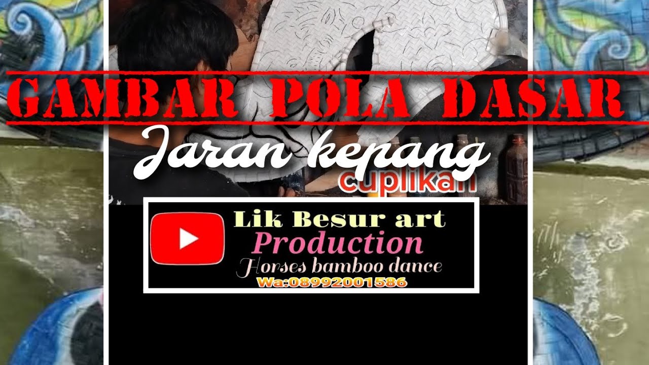 Belajar(cat airbrush)bareng gambar pola dasar jaran kepang.....ala Lik ...