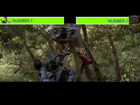 Number 5 (Johnny 5) vs Nova Robots with healthbars (Remake Version)