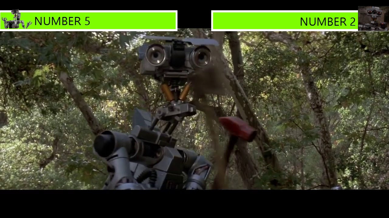 Number 5 (Johnny 5) vs Nova Robots with healthbars (Remake Version ...