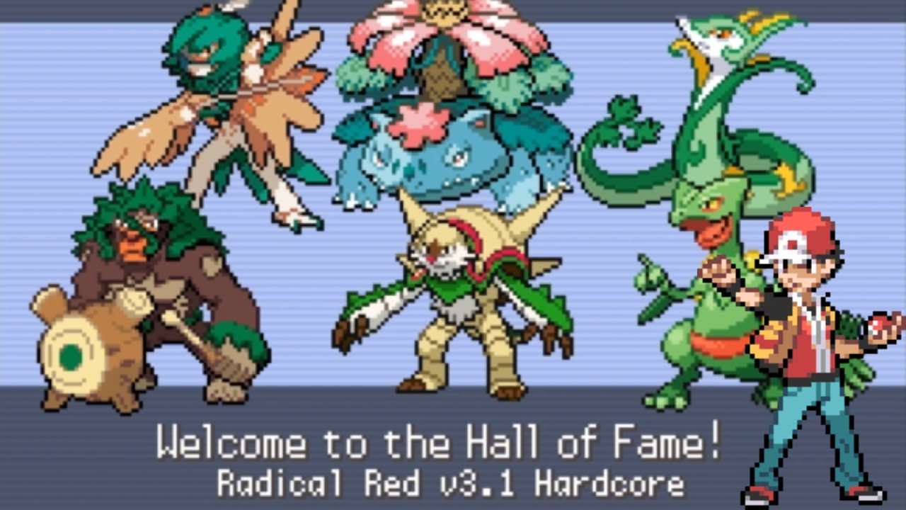 [Pokemon Radical Red v3.1 (Hardcore Mode)] - Grass type starters vs ...