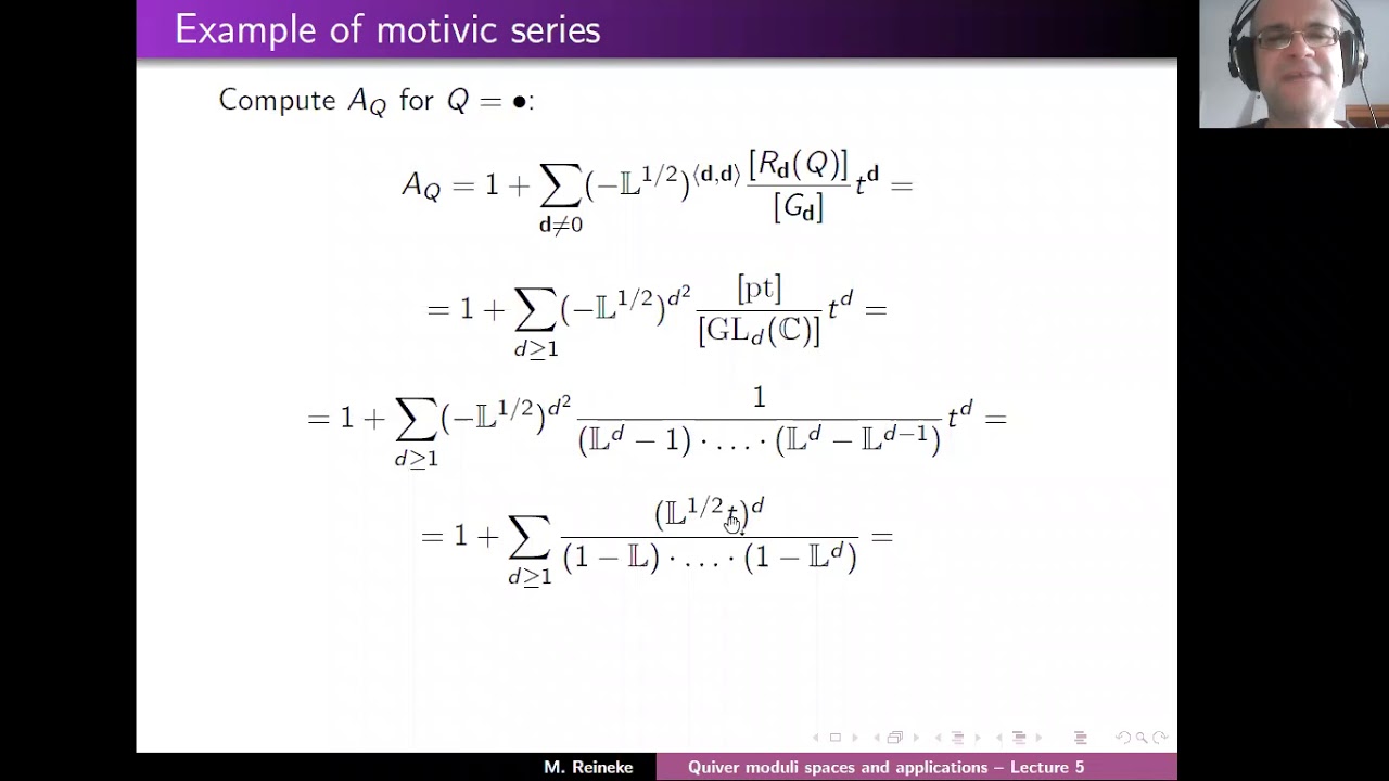 Felix Klein Lectures 2020: Quiver moduli and applications, Markus ...