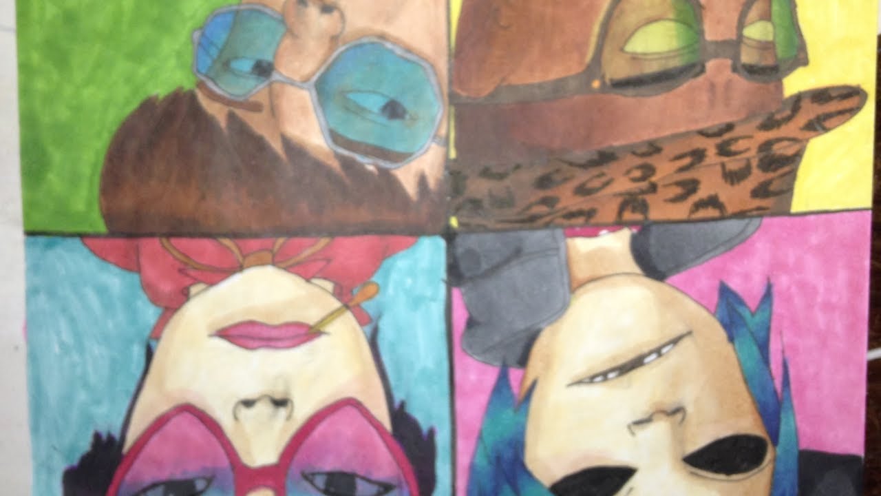 gorillaz humanz album cover [speedpaint] - YouTube