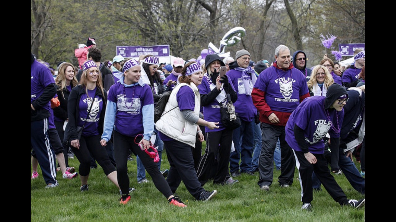PurpleStride 2017 Larry Corley of WQNA Interviews Morgan Kingsland ...