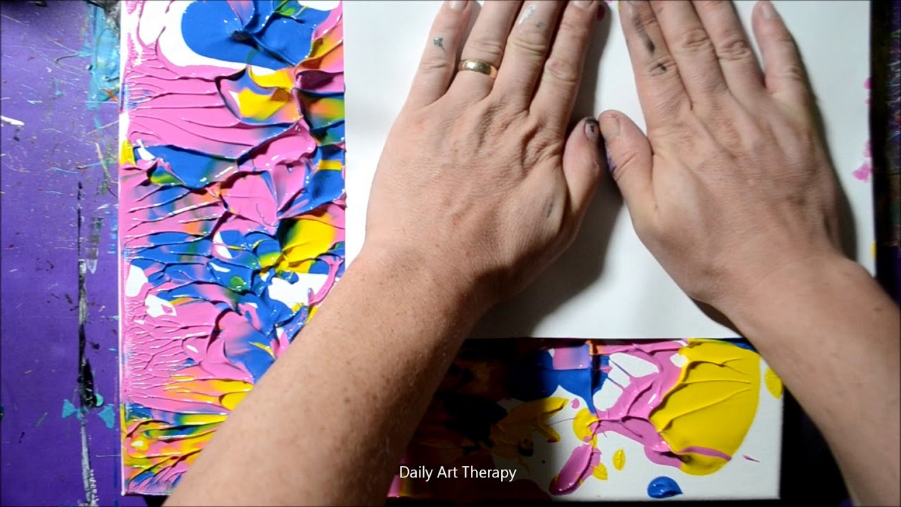 Fun Easy Way To Create Texture / Abstract Painting / Satisfying / Daily ...