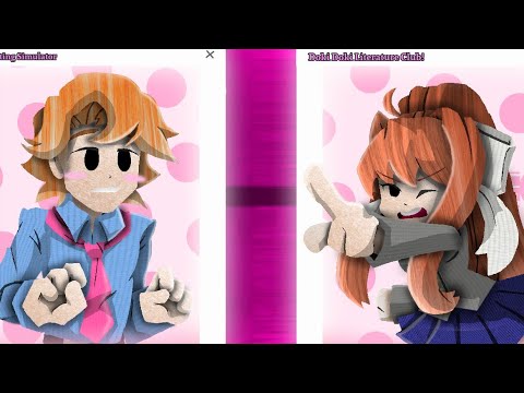 Making Realistic Monika and Senpai (FNF Wilted) - YouTube