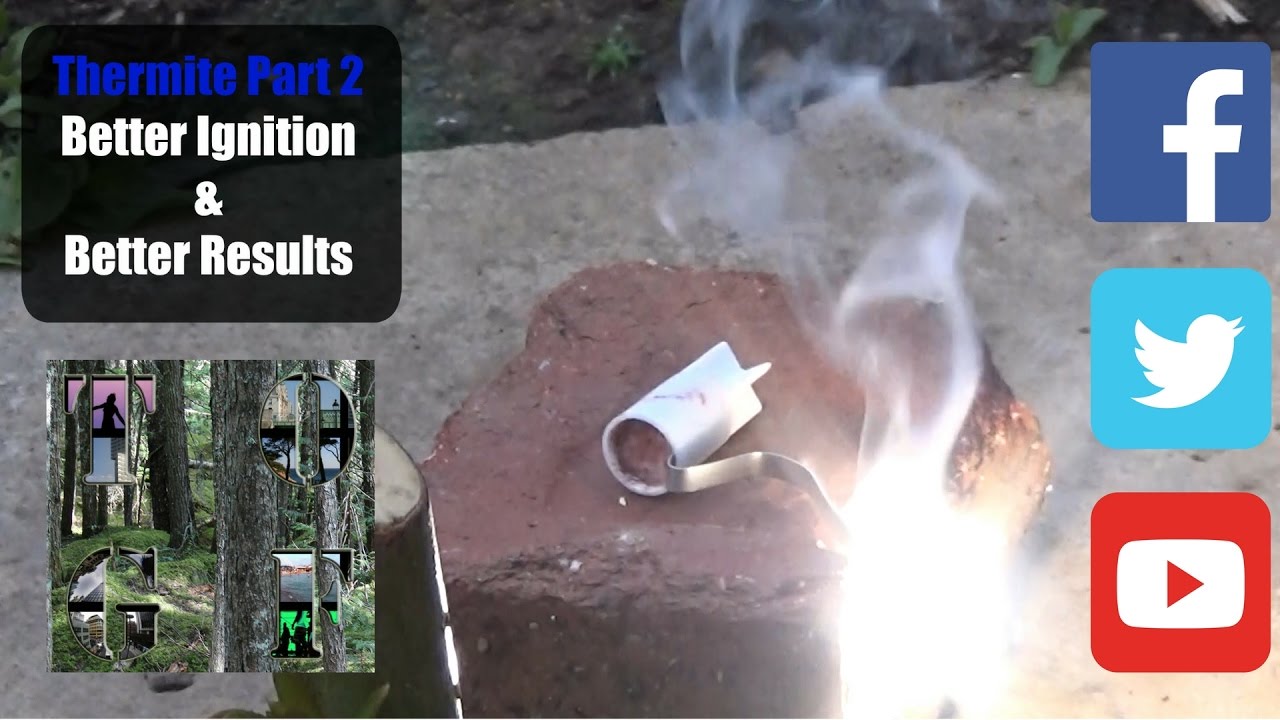 Thermite Test Two | Better Ignition | Magnesium Ribbon & Potassium ...