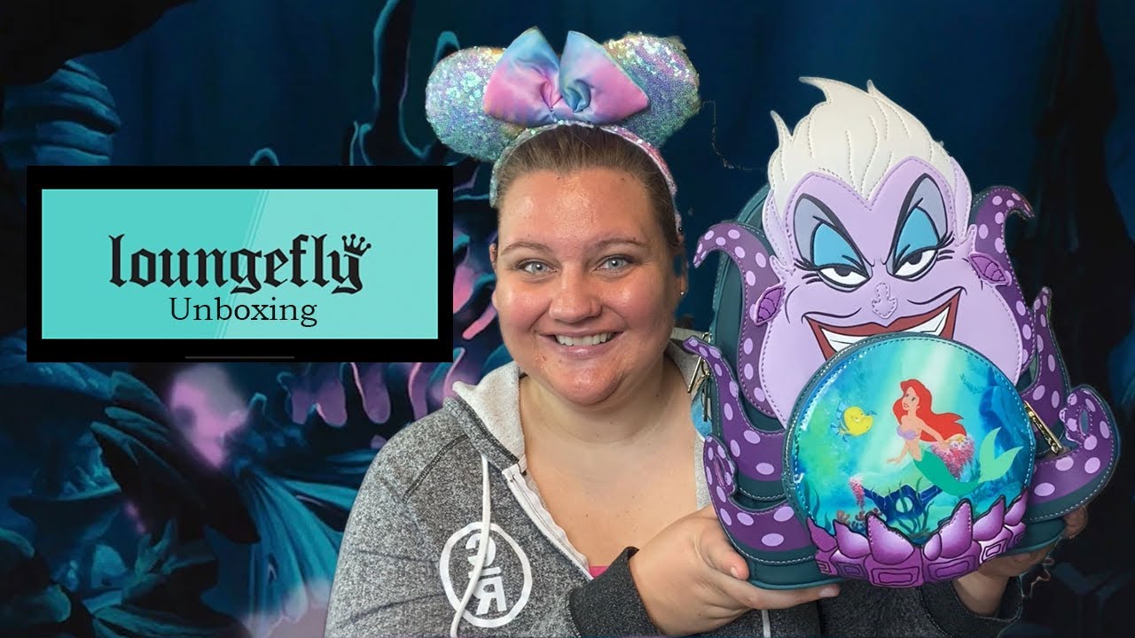 Disney Loungefly Unboxing and Review | The Little Mermaid Ursula | Pink ...