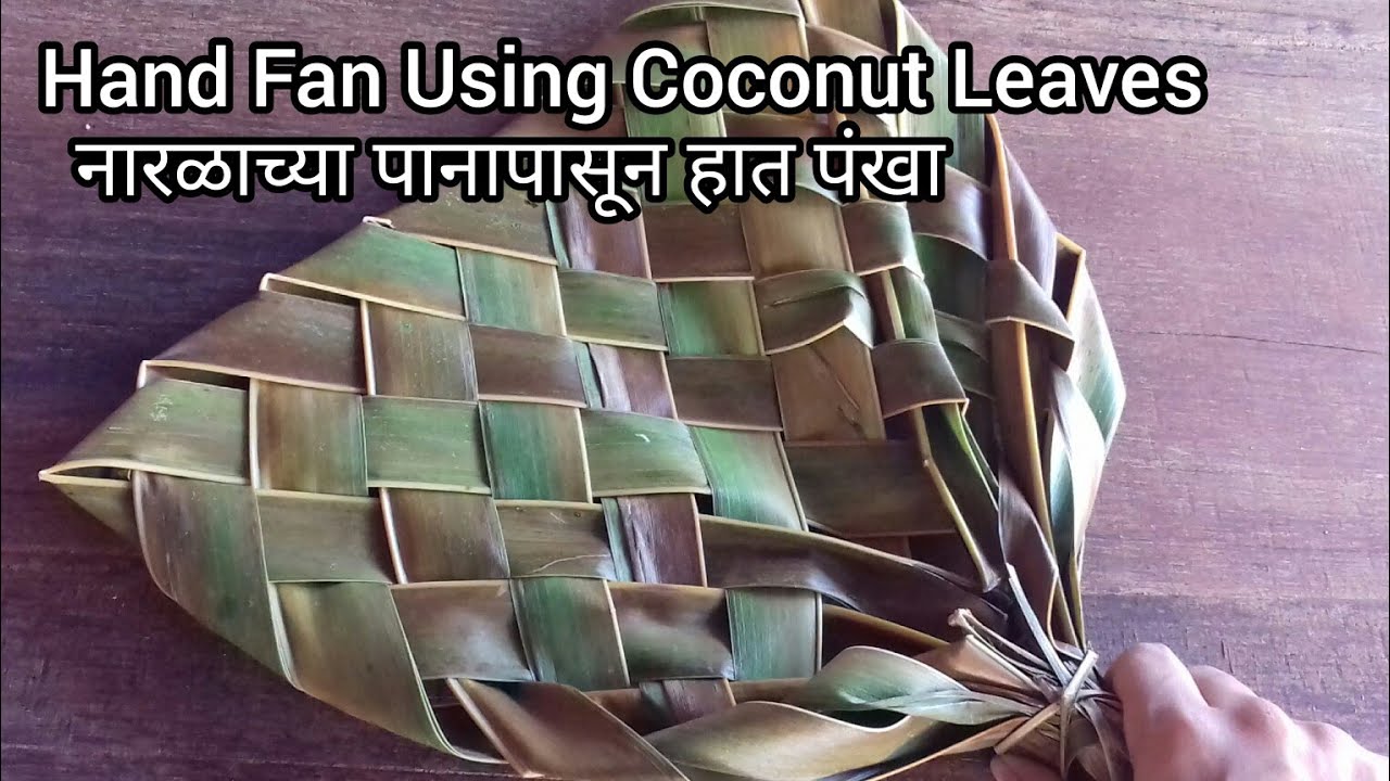How to Make a Hand Fan from Coconut Leaves | Easy DIY Tutorial - YouTube