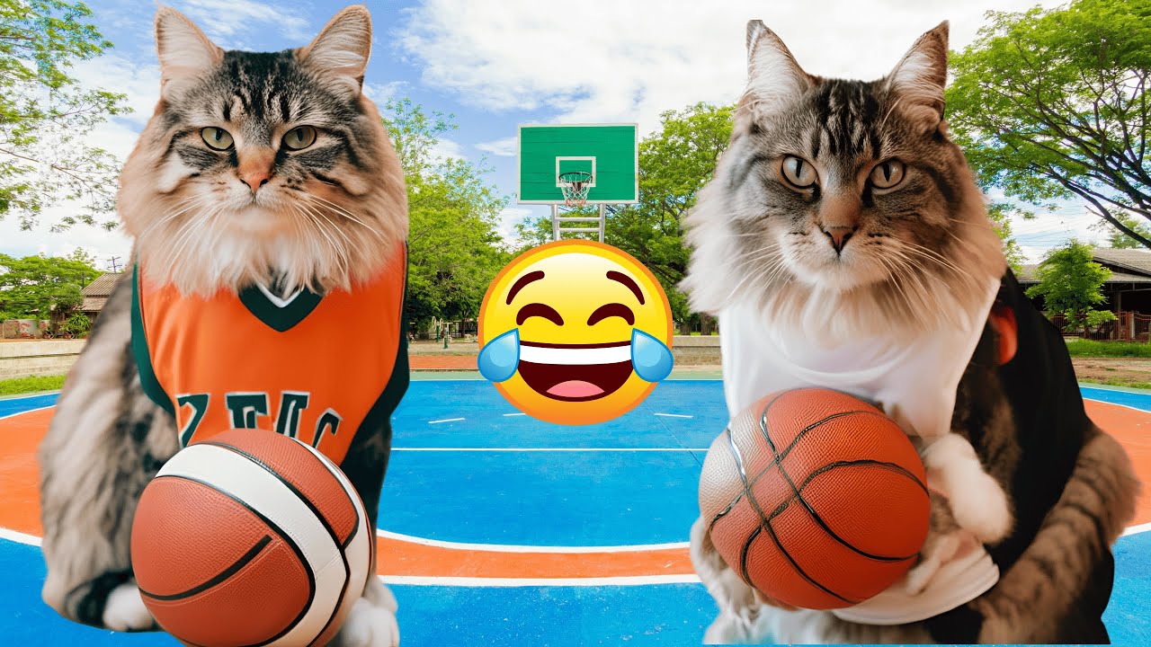 Hilarious Cats in Sports Funny Feline Athletes in Action! 🐱🏀⚽ - YouTube