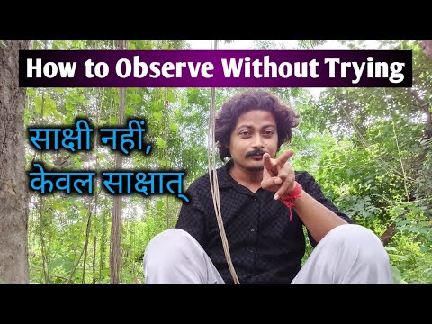 How to Observe Life Clearly (No Mind, No Effort) - YouTube