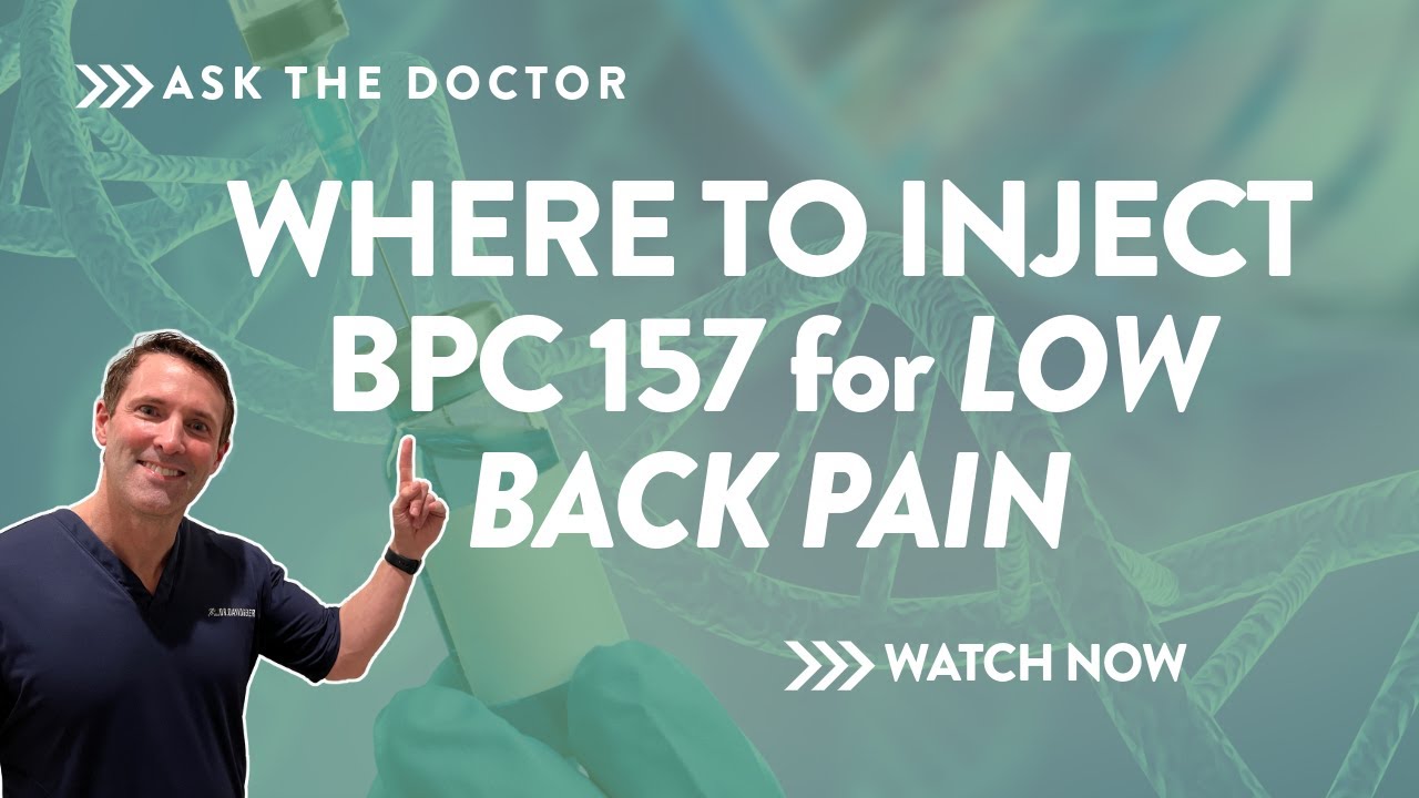 Where to inject BPC 157 for low back pain - YouTube