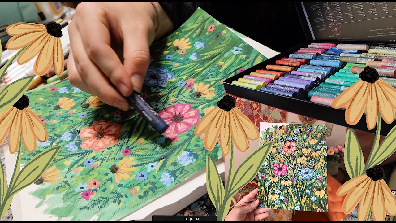 paint and chat with me | wildflower field florals - YouTube