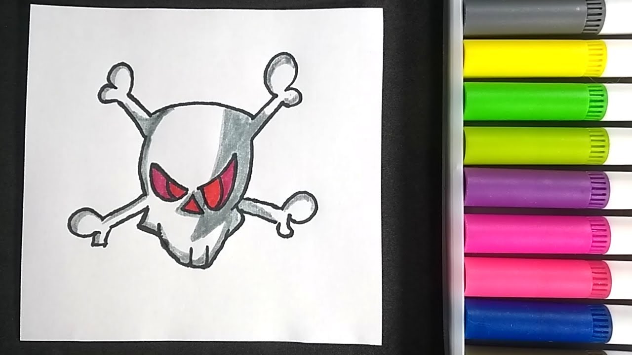 ☠️Como desenhar uma caveira Fácil Passo a Passo☠️ - YouTube