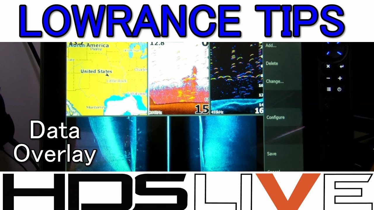 Lowrance HDS Live Data Overlay HOW TO - YouTube