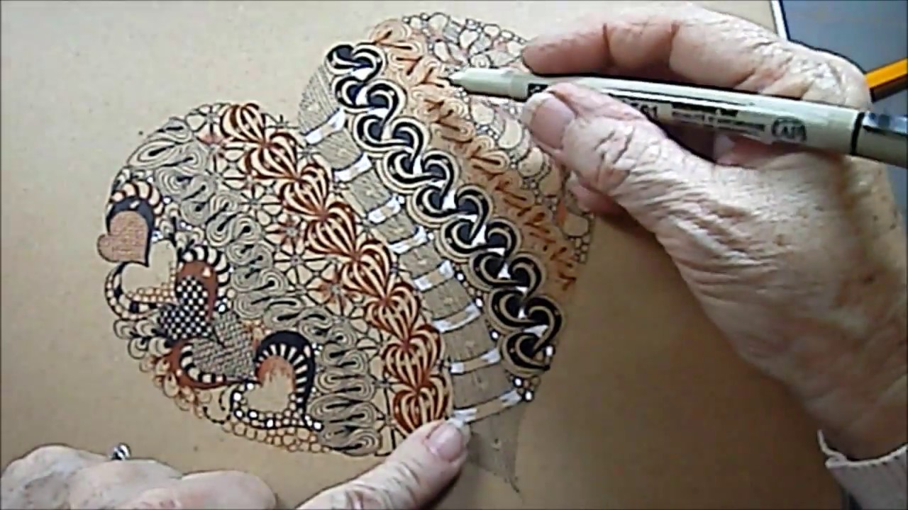 Puffle Tangle Pattern Lesson #138 - YouTube