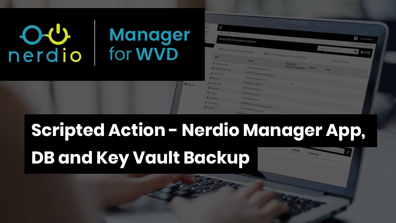 Scripted Action Nerdio Manager App Db And Key Vault Backup Nerdio 9631