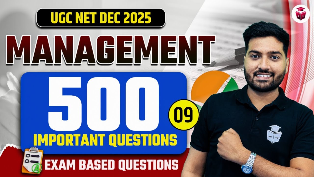 UGC NET Management Dec 2025 | 500 Most Important Questions | UGC NET ...