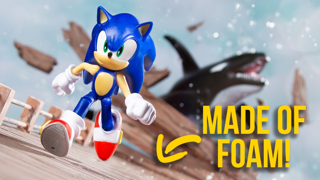 I made this Sonic diorama out of foam and sticks - YouTube