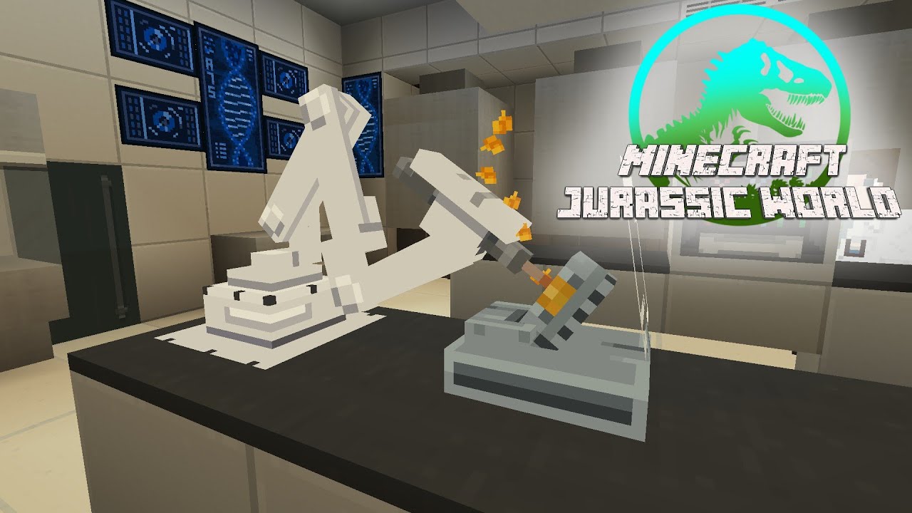 Where to Find the DNA |Ep3| Minecraft Jurassic World DLC - YouTube