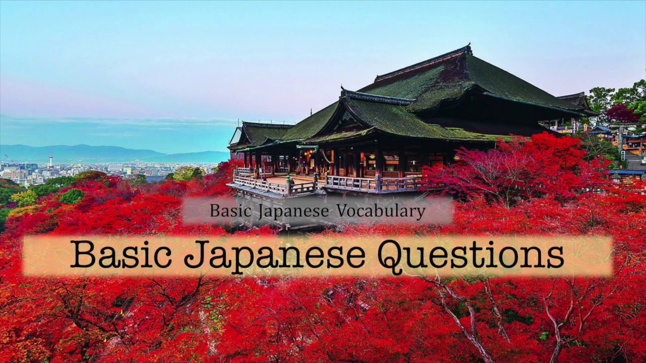 Basic Japanese Questions - YouTube