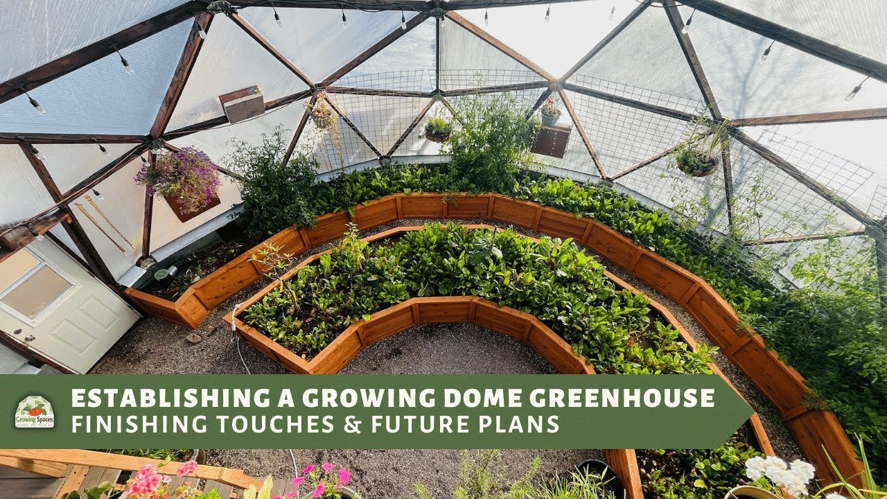 Establishing a Growing Dome: Finishing Touches and Future Plans - YouTube