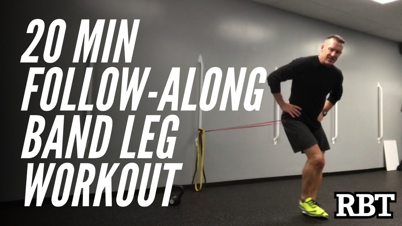 20-Minute Follow Along Band Leg Workout - YouTube