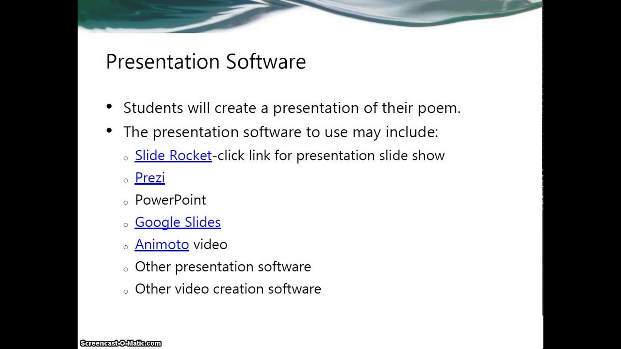 Digital Poetry Project - YouTube