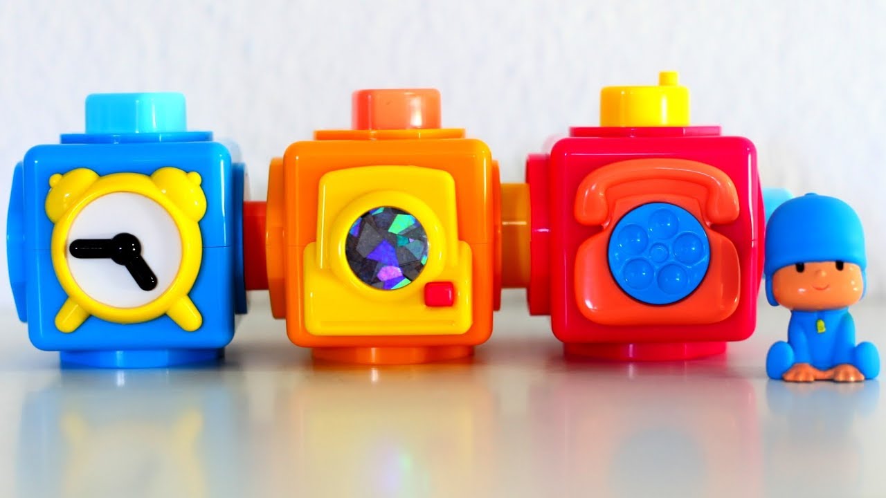 Pocoyo Activity Blocks Cubes Surprises - YouTube