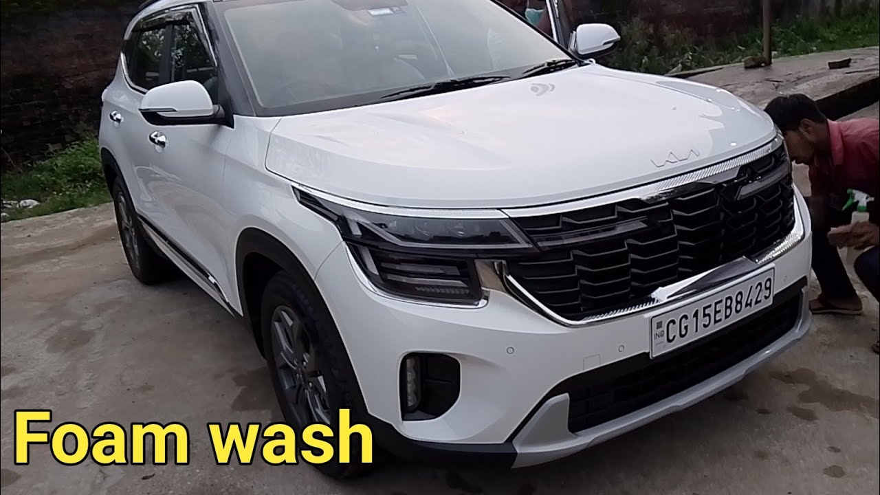 Kia seltos 2024 Foam wash with polish best price #kiaseltos2024 # ...