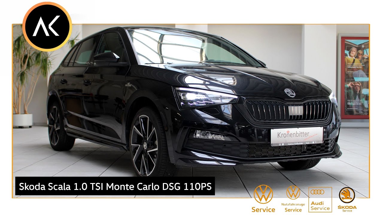 Skoda Scala 1.0 TSI Monte Carlo DSG 110PS - Black-Magic Perleffekt ...