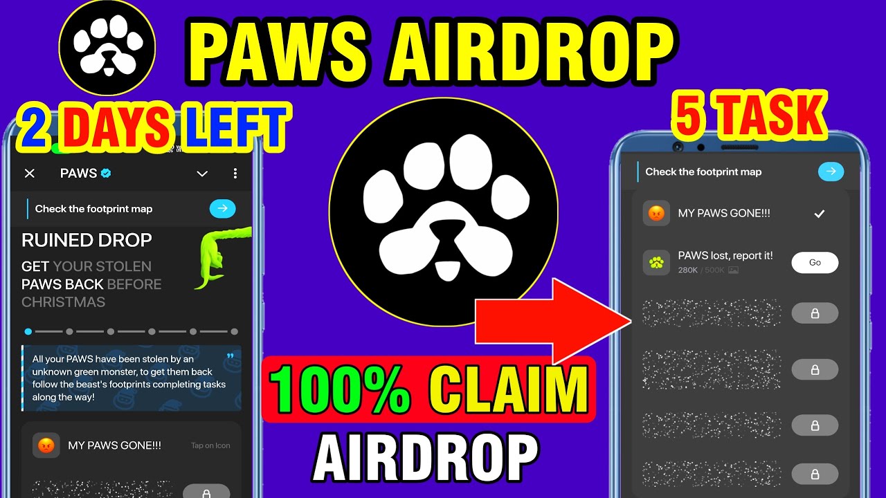 Paws Pawsmas Task Complete | Paws Airdrop Pawsmas Task How To Complete ...