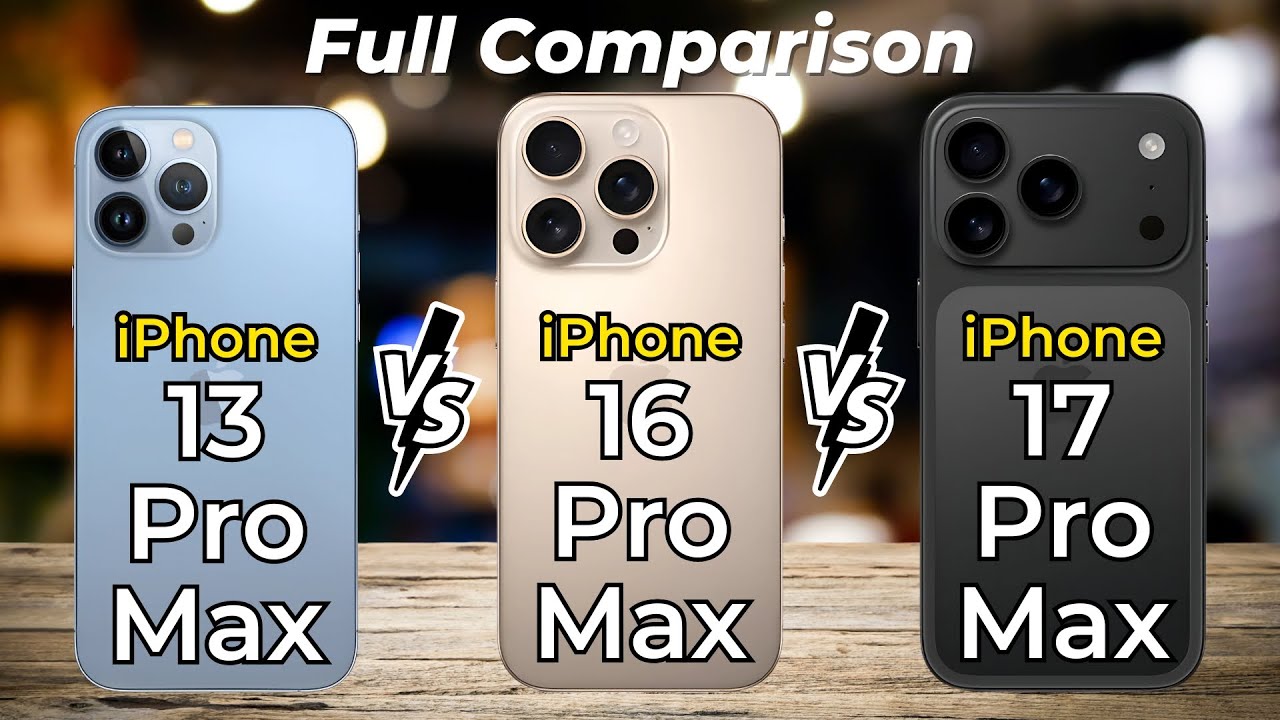 iPhone 13 Pro Max vs iPhone 16 Pro Max vs iPhone 17 Pro Max 🔥 Full Leak ...