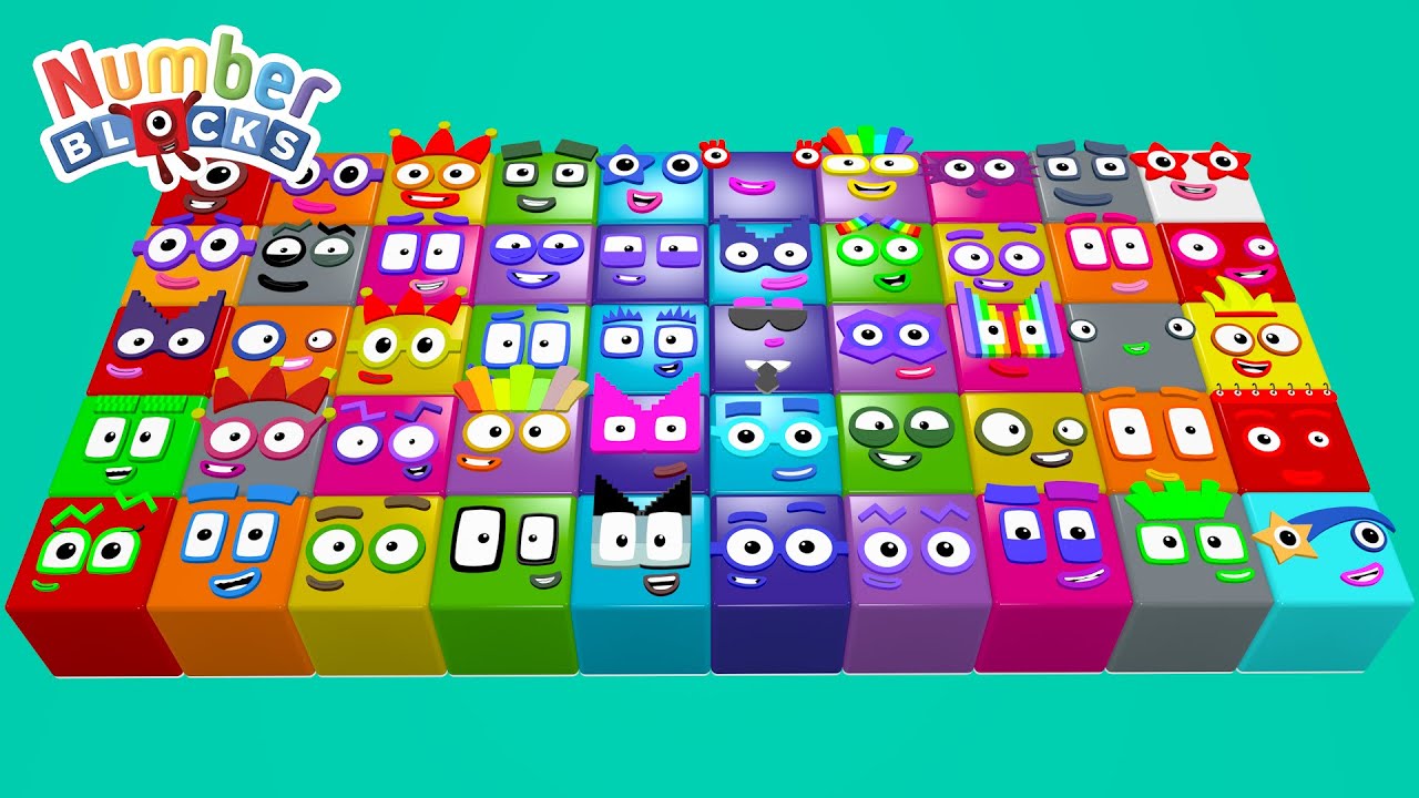 New Numberblocks Song Cube 1 - 50 - Learn to Count Big Numbers! - YouTube